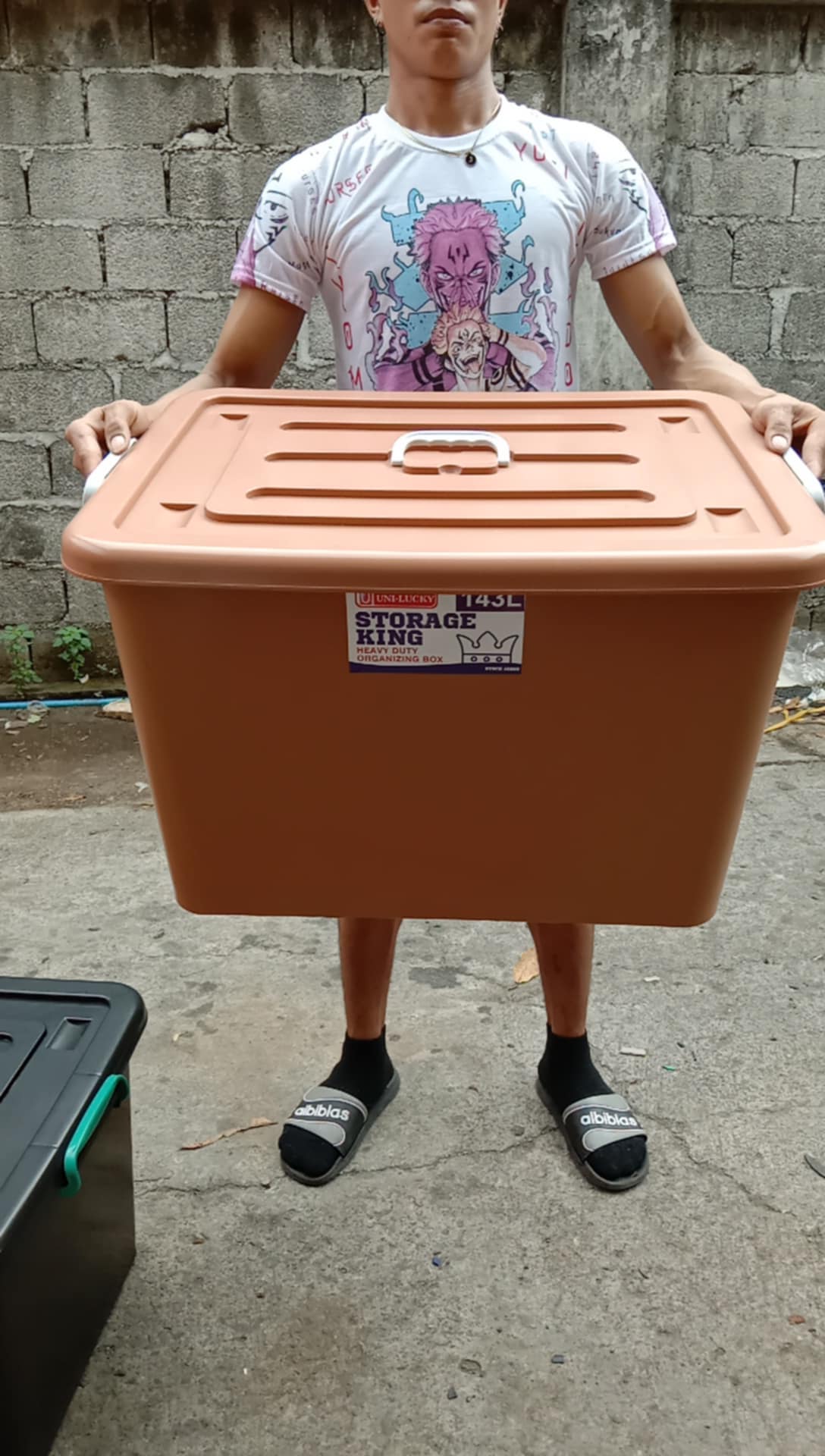 143 LITERS BIG KINGS BOX ORANGE STORAGE BOX MATIBAY AT MAKAPAL HEAVY ...