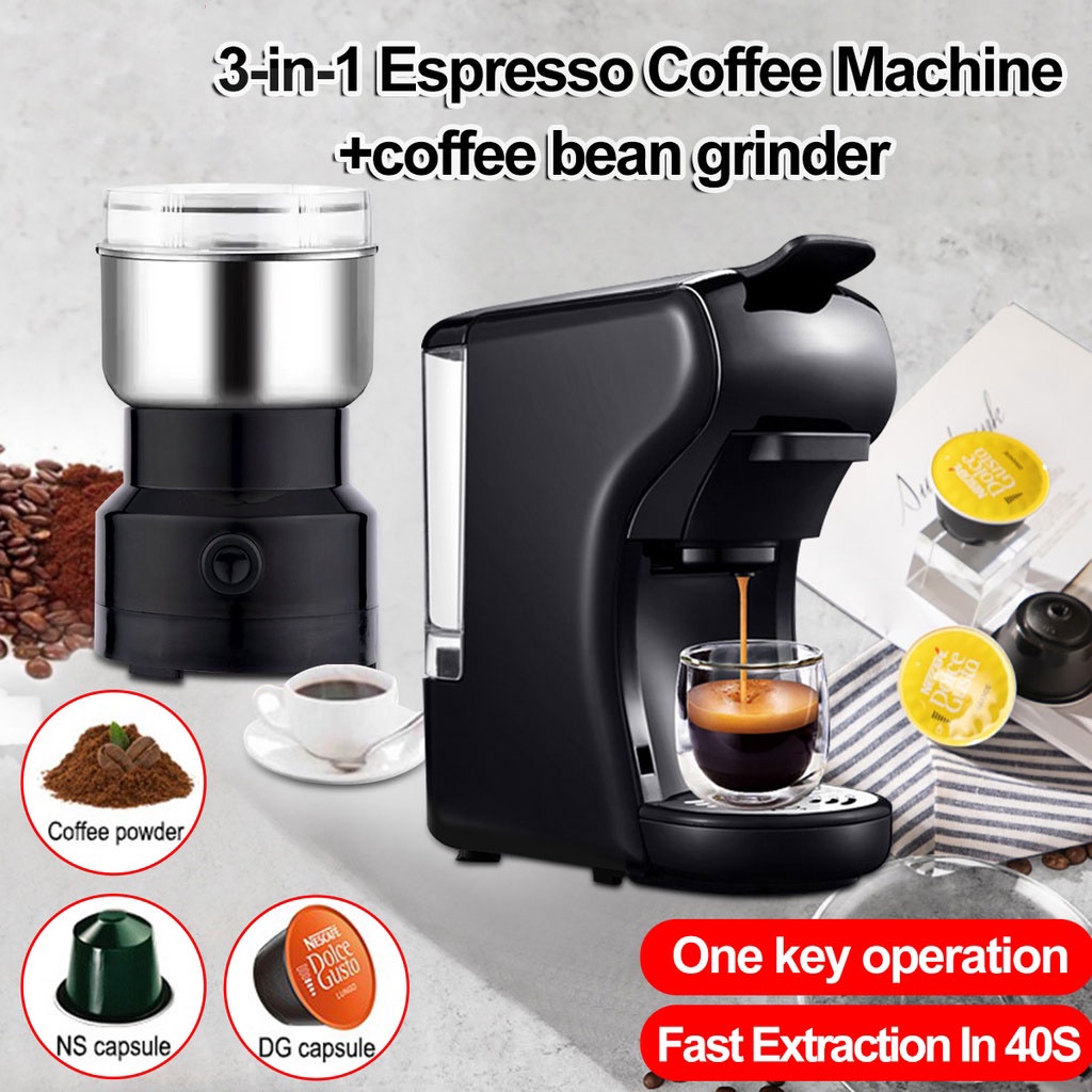 MONDIAL 3-in-1 Espresso Coffee Maker for Capsule/Ground Coffee ...