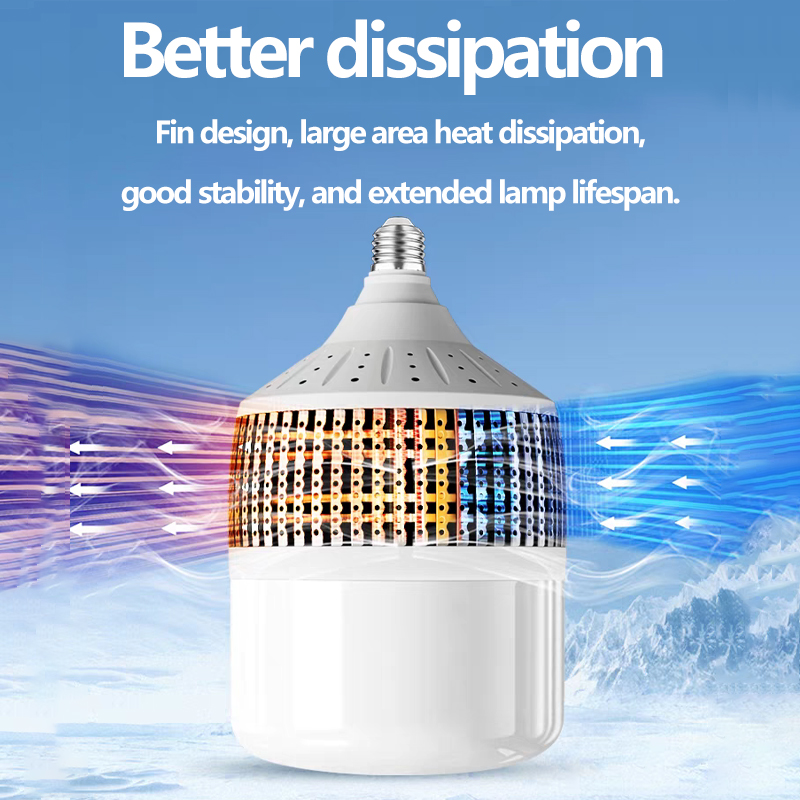 Cilicic LED Fin Bulbs Light Energy saving Highlight Waterproof E27 Bulb ...