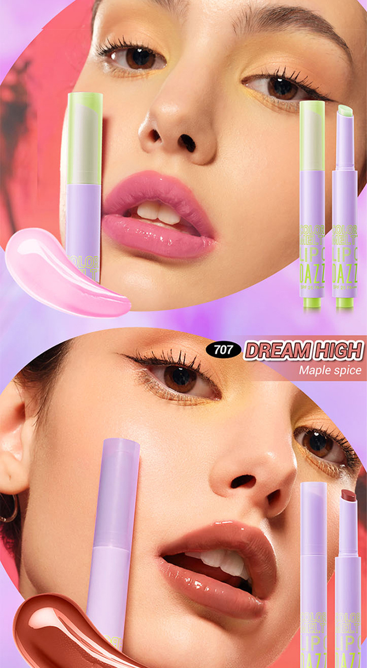 DAZZLE ME Color Chrome Melt to Dew 4-in-1 Lip Click | SPF25 Non Sticky Lipstick - Duo | Shopee ...