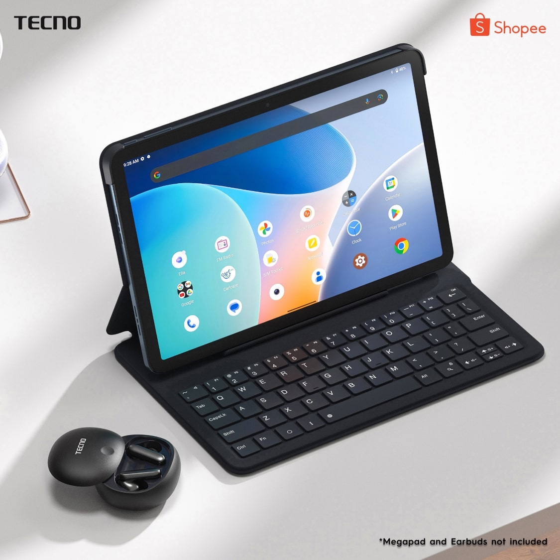 TECNO MEGAPAD 11 BLUETOOTH KEYBOARD | Shopee Philippines