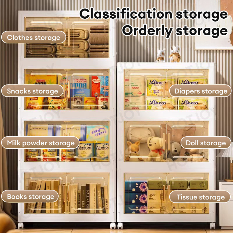 HOTJOY Foldable Storage Cabinet for Kitchen Durabox Bedroom Drawer ...