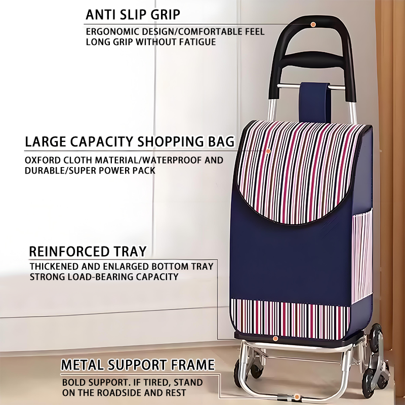 Shopping cart with bag portable folding multi-purpose shopping products ...