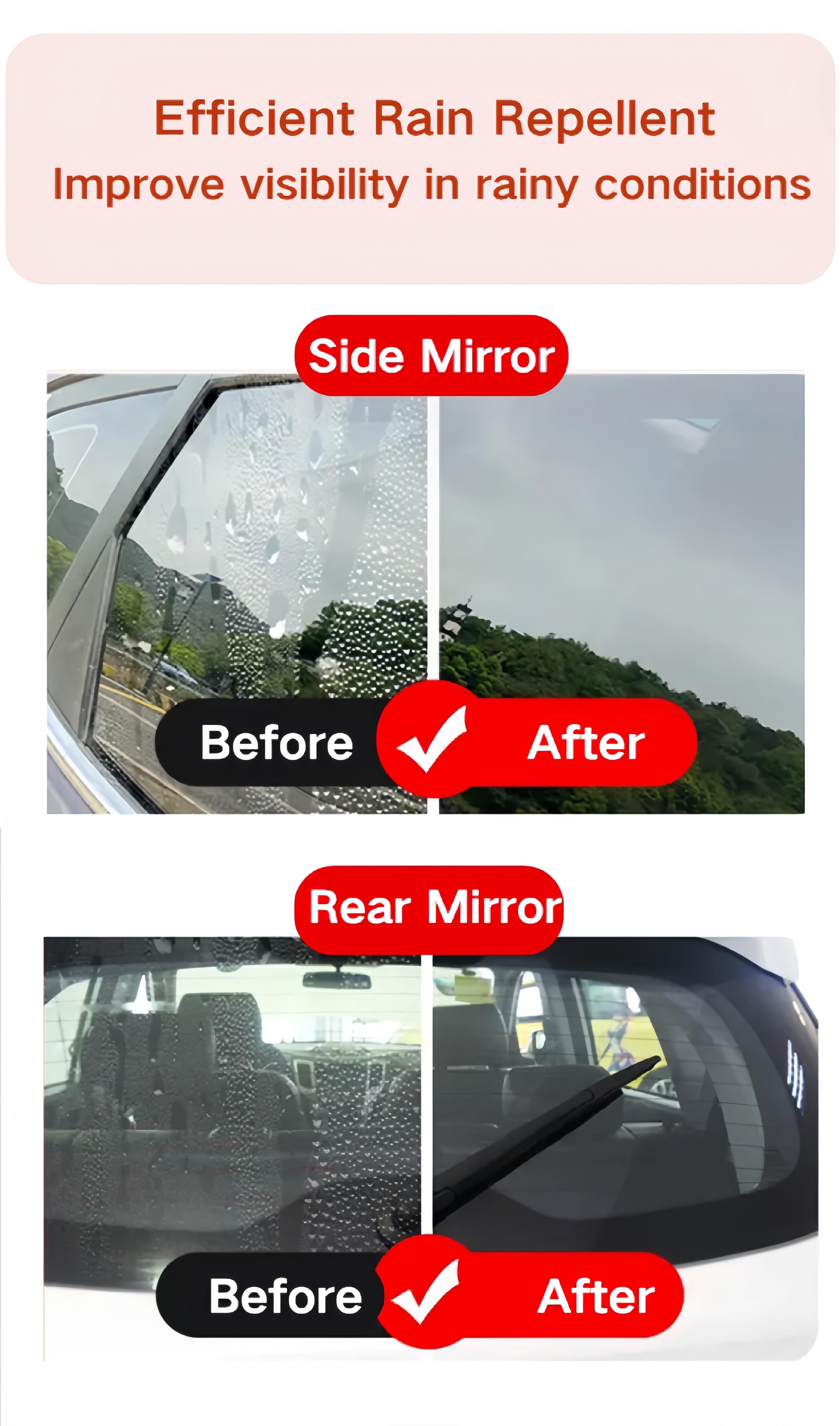 CGL Rain Repellent Windshield - Hydrophobic Windshield, Anti Rain Spray ...