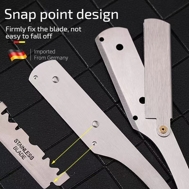 Labaha Folding Barber Razor Shaver Edge Manual Steel Trimming Beard ...