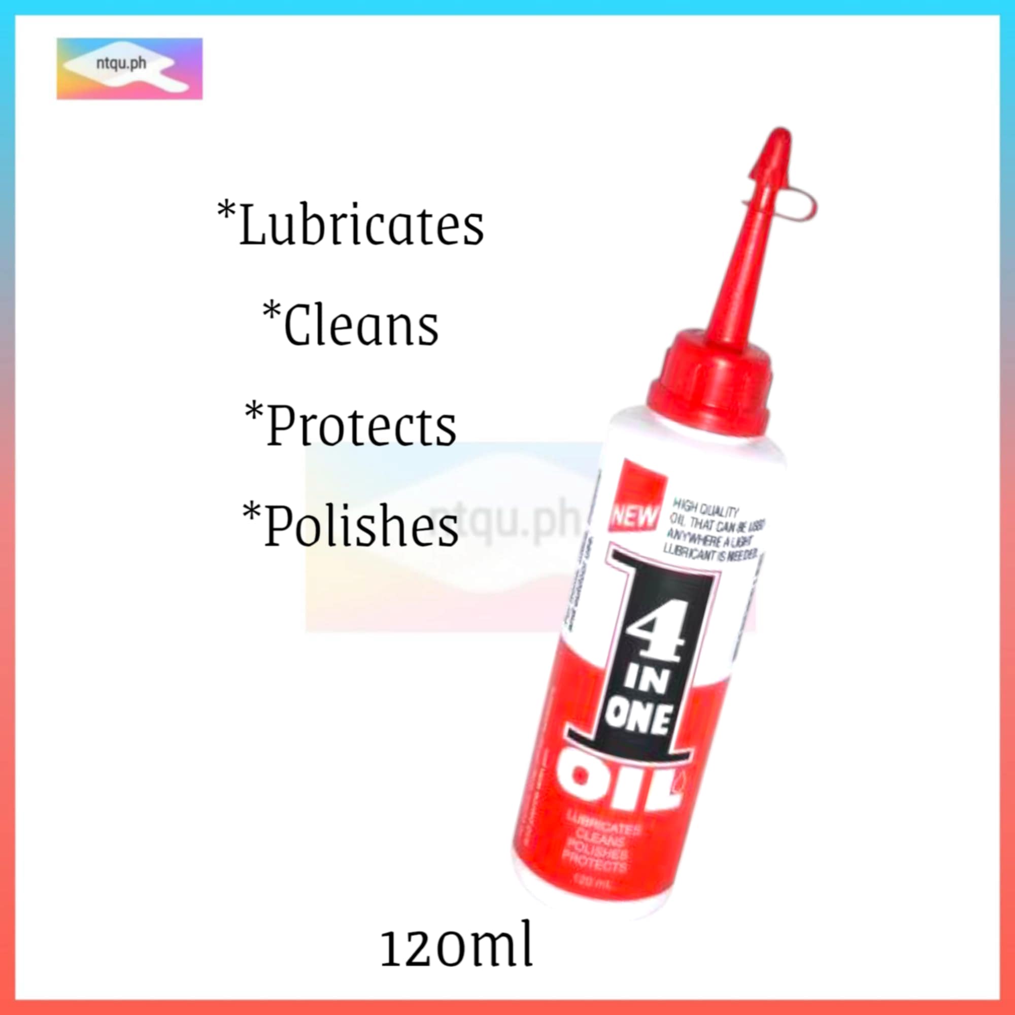 4 IN ONE All Purpose Oil Lubricates/Cleans/Polishes/Protects Indoor ...