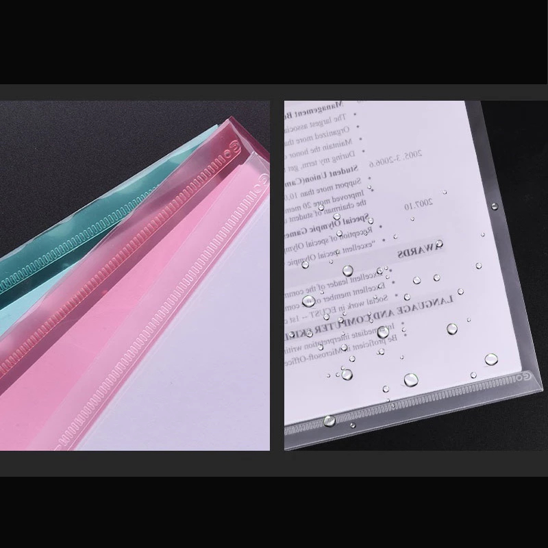 A4 Transparent Envelope Folder Clear Snap Button File Case Plastic ...