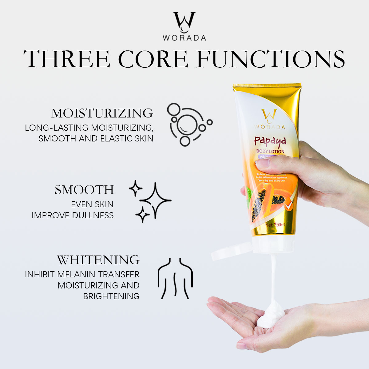 【BUY 1 TAKE 1】 WORADA Body Lotion Whitening X10 Repair丨SPF50 PA ...