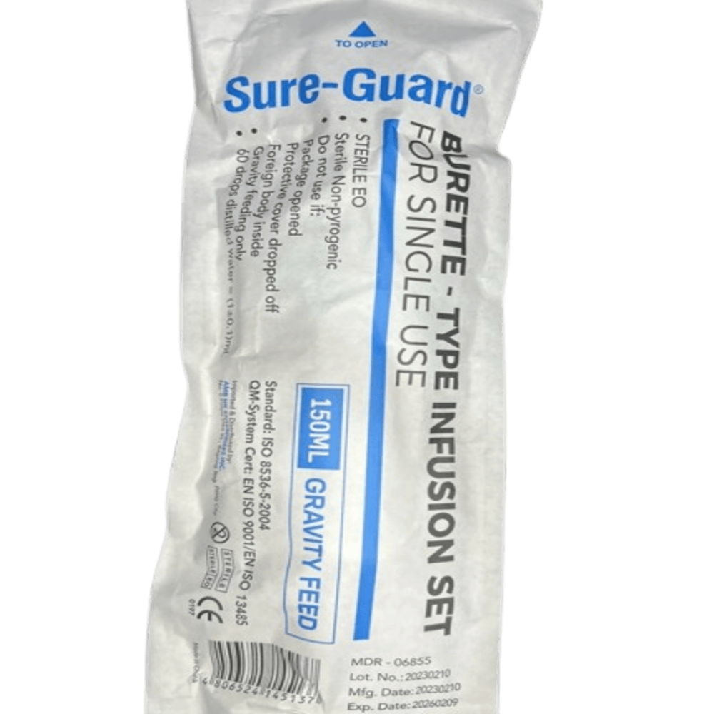(RSA-J) Sure-Guard Burette-Type Infusion Set / Soluset (150mL) first ...
