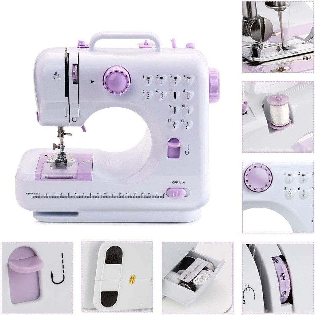 Portable Sewing Machine FHSM 505A Pro Upgraded 12 Stitches Sewing ...