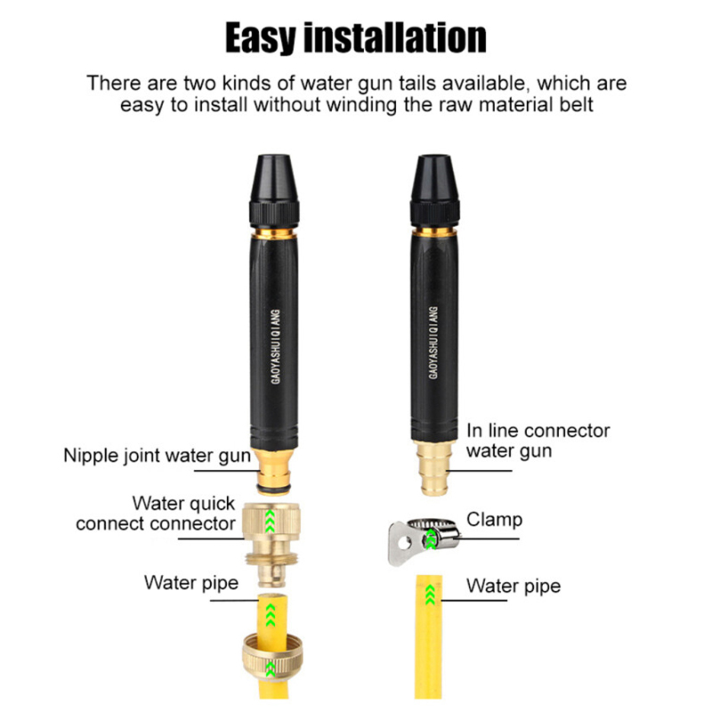 High Pressure Washer Nozzle With 5-40m Hose Garden Portable Power Spray ...