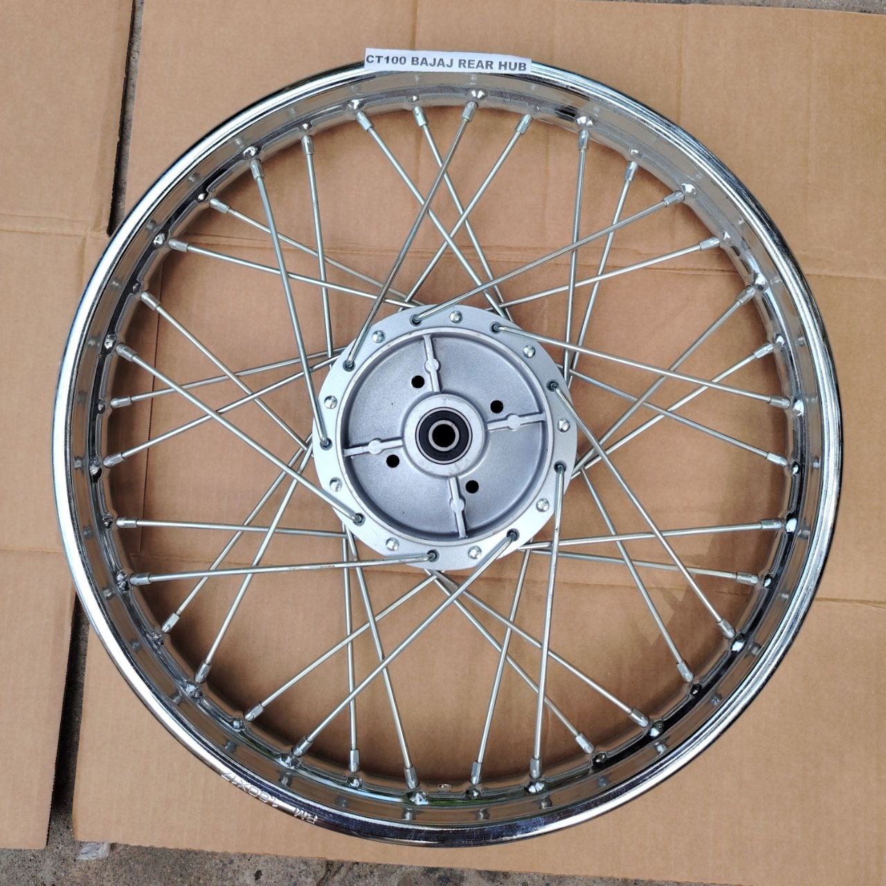 REAR HUB ASSY RIM SET TMX155 TMX 125 BAJAJ CT100 X4 SUPREMO CT125 ...