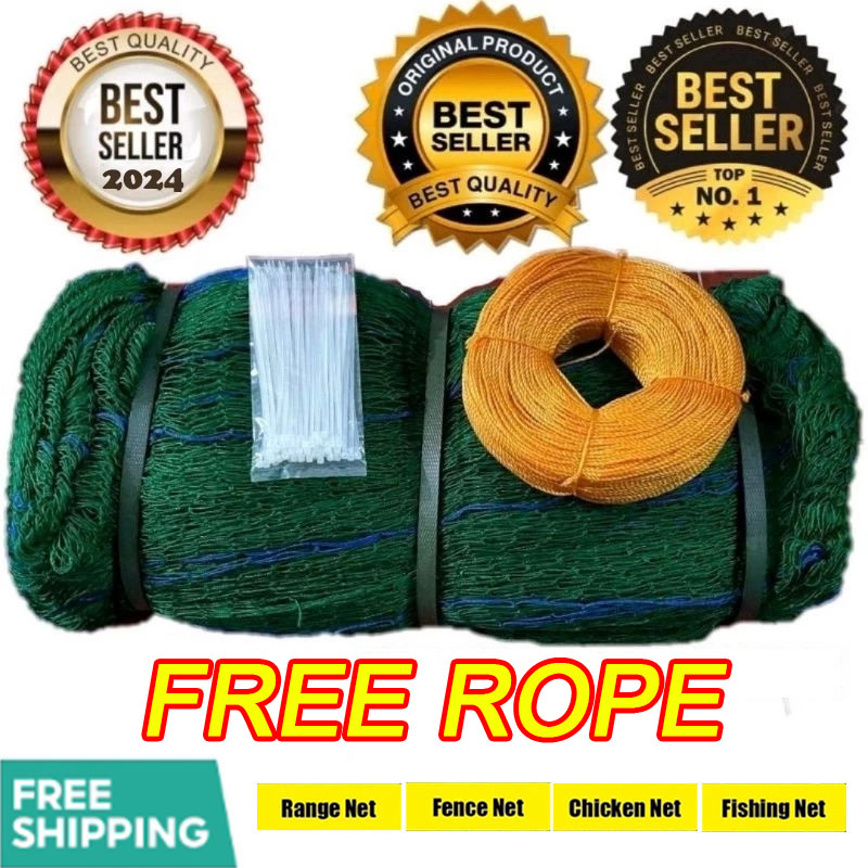 50/100M【FREE ROPE】 Chicken Net Farming Net Outdoor Garden Vegetable ...