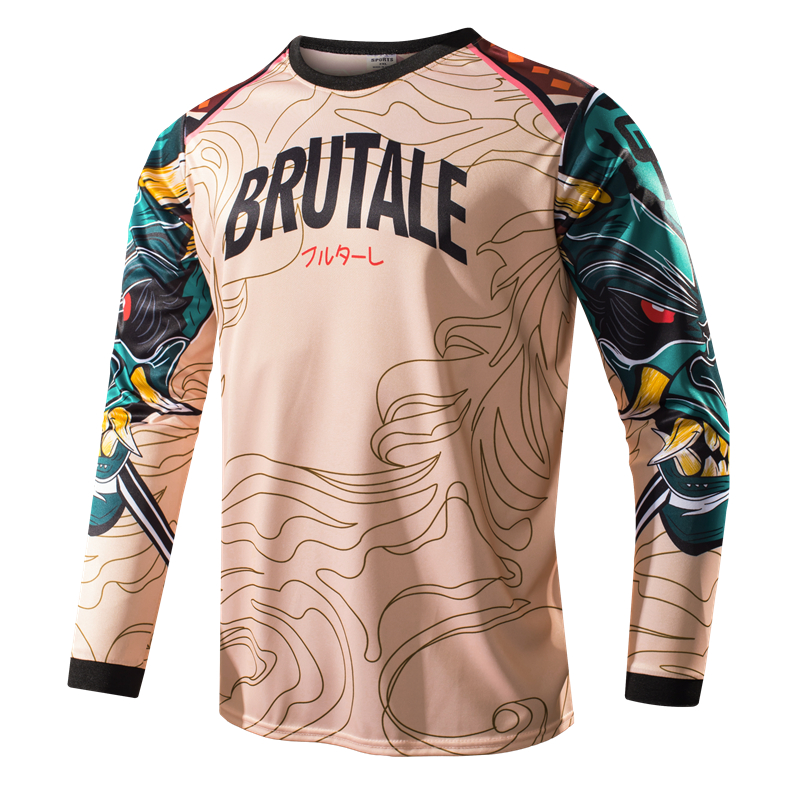 Long Sleeve Motor Jersey Men Motocycle Sublimation Jersey Shirt Racing ...