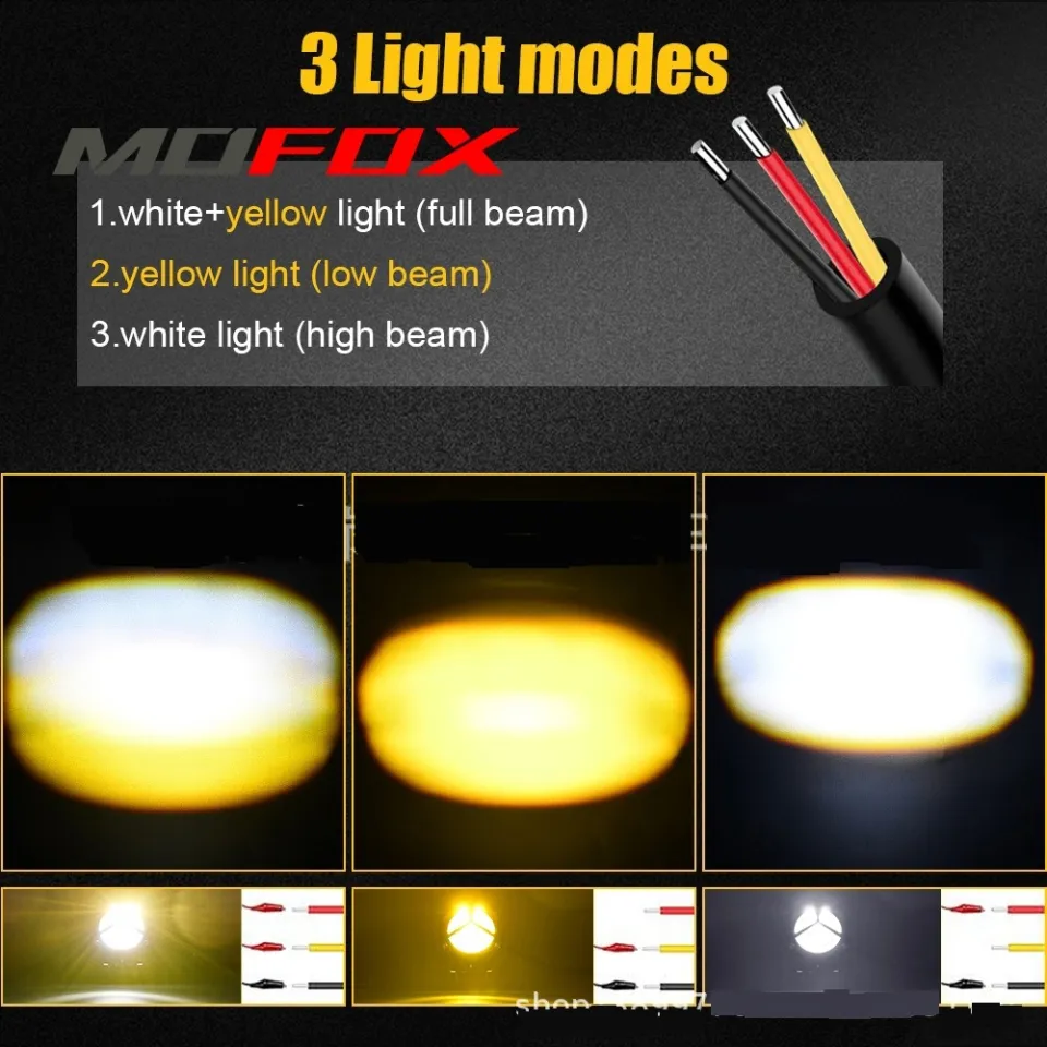 MOFOX ZX1 80W Laser Gun Mini Driving Light MDL Motorcycle Auxiliary ...