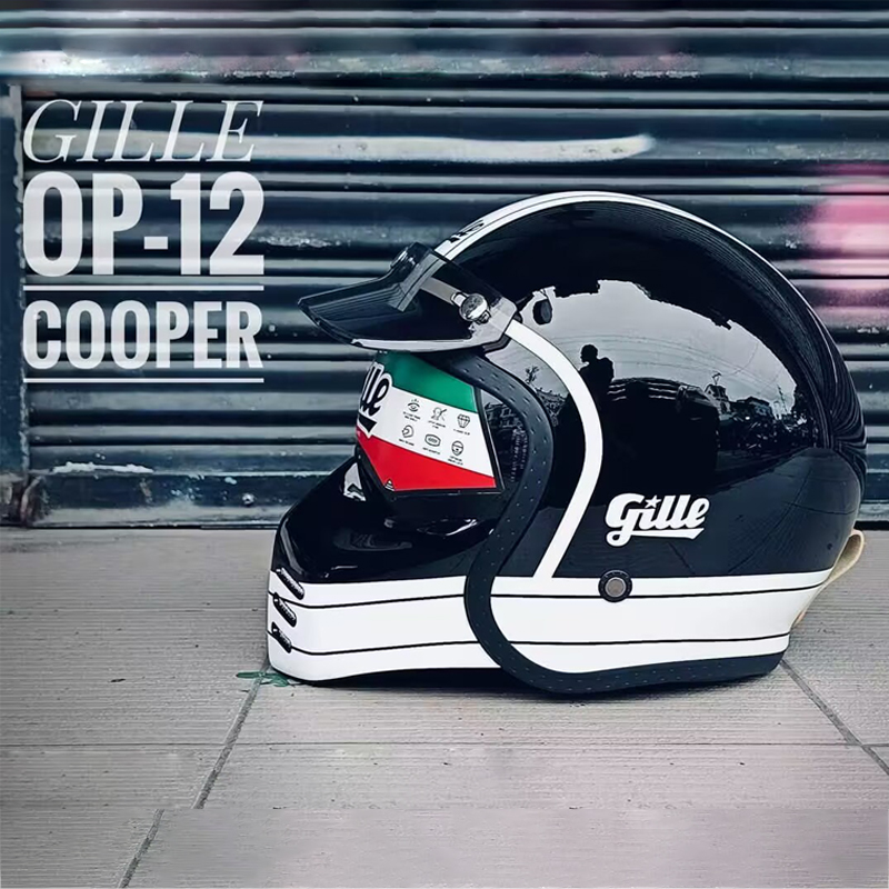 GILLE Official OP12 VENERY Modular Retro Classic Helmet Full Face ...