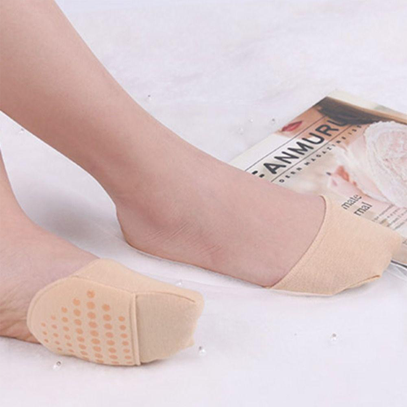 5pair Non-slip Forefoot Socks, Silicon Elastic Half Feet Socks High ...