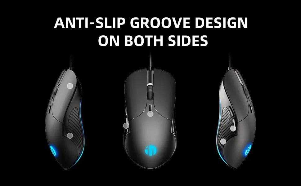 Inphic B1 Wired Gaming Mouse 6 Buttons Programmable RGB Light ...