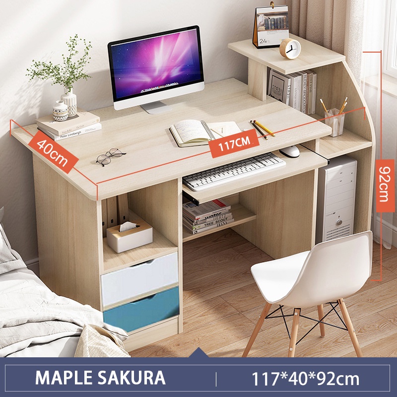Simple Desk Office Computer Desk Home Office Desk With Drawers Office ...