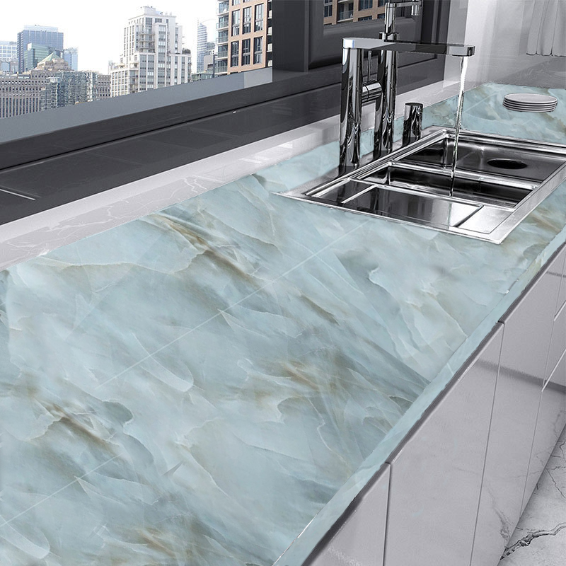 Kitchen Waterproof Oil Resistant Sticker - Marble Pattern High ...