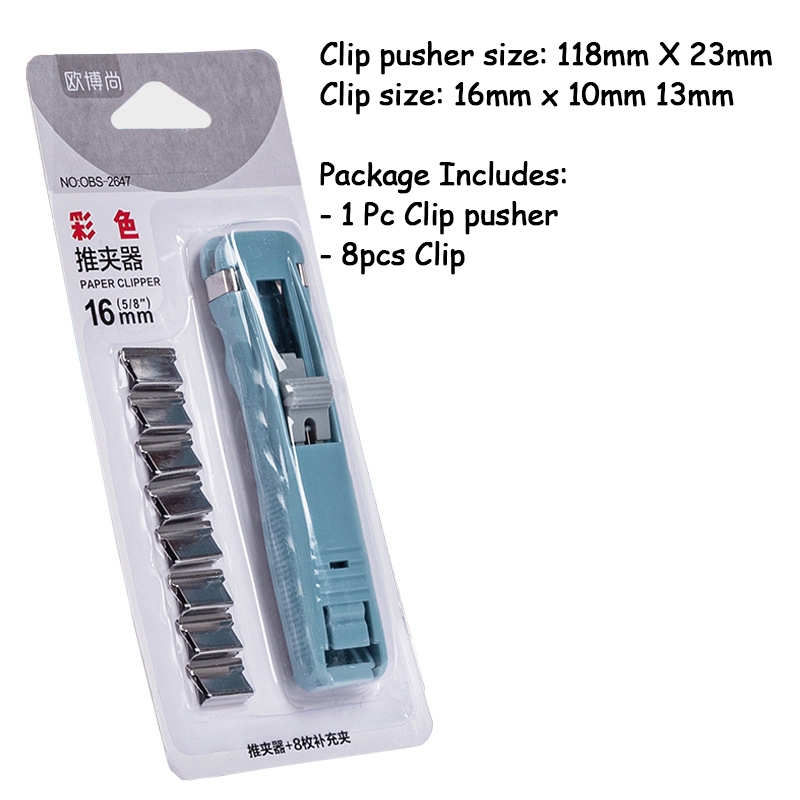 Portable Handheld Paper Clam Push Clip Dispenser Large Size Fast Paper ...