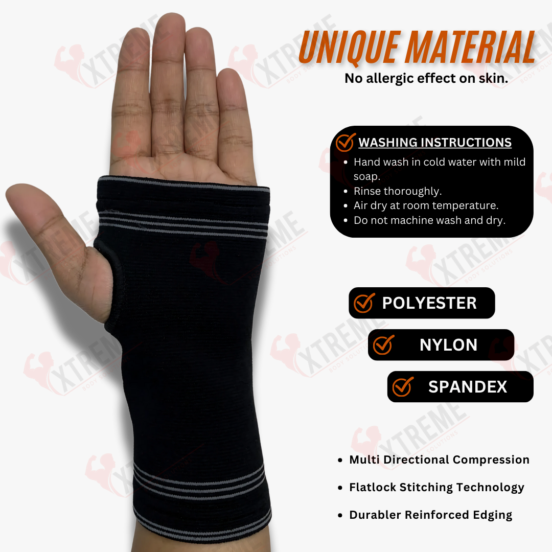Palm Support Brace Adjustable Compression for Pain Relief Gym Sports ...
