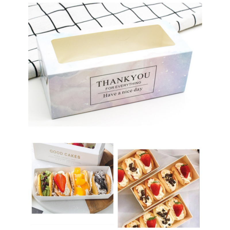 Roll Cake Box Kraft Cake Box Pastry Loaf Box Swiss Roll Banana Bread ...