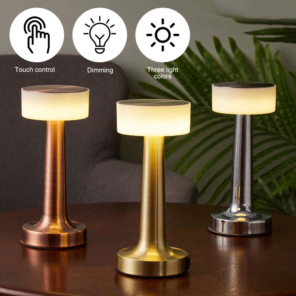 LED Bar Table Lamp Indoor Lighting Desk Light Touch Sensor Wireless ...