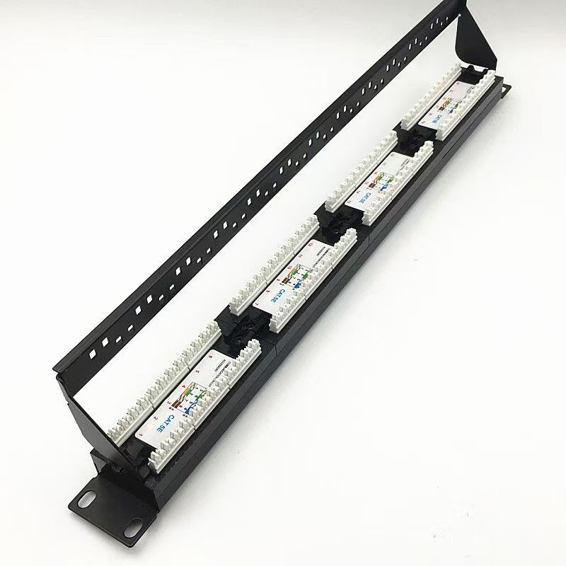24/48 port unshielded CAT6CAT5 network distribution frame 1U cabinet ...