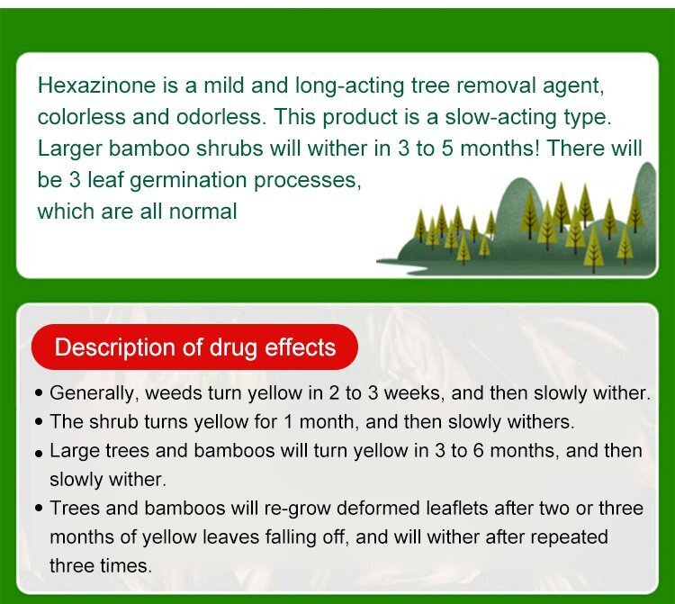 Herbicide for grass weeds killer 500G hexazinone land reclamation tree ...