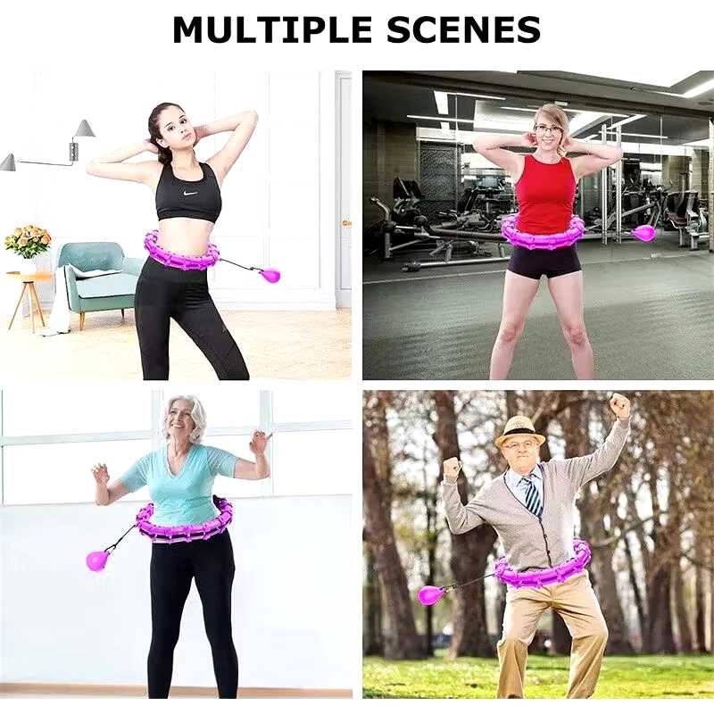 Segmented Adjustable Sports Hula Hoop Waist Exercise Detachable Hula ...