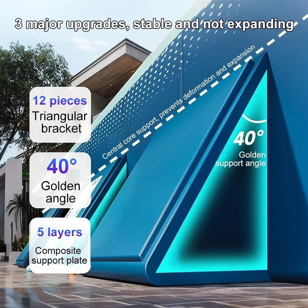 Maldives Blue Non Inflatable Folding Fences Swimming Pool For Family ...