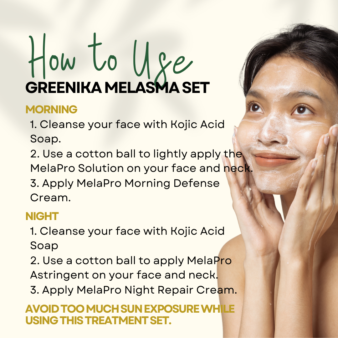 [ 5PC MELASMA SET ] Greenika Melasma Set for Dark Spots Sun Damaged ...