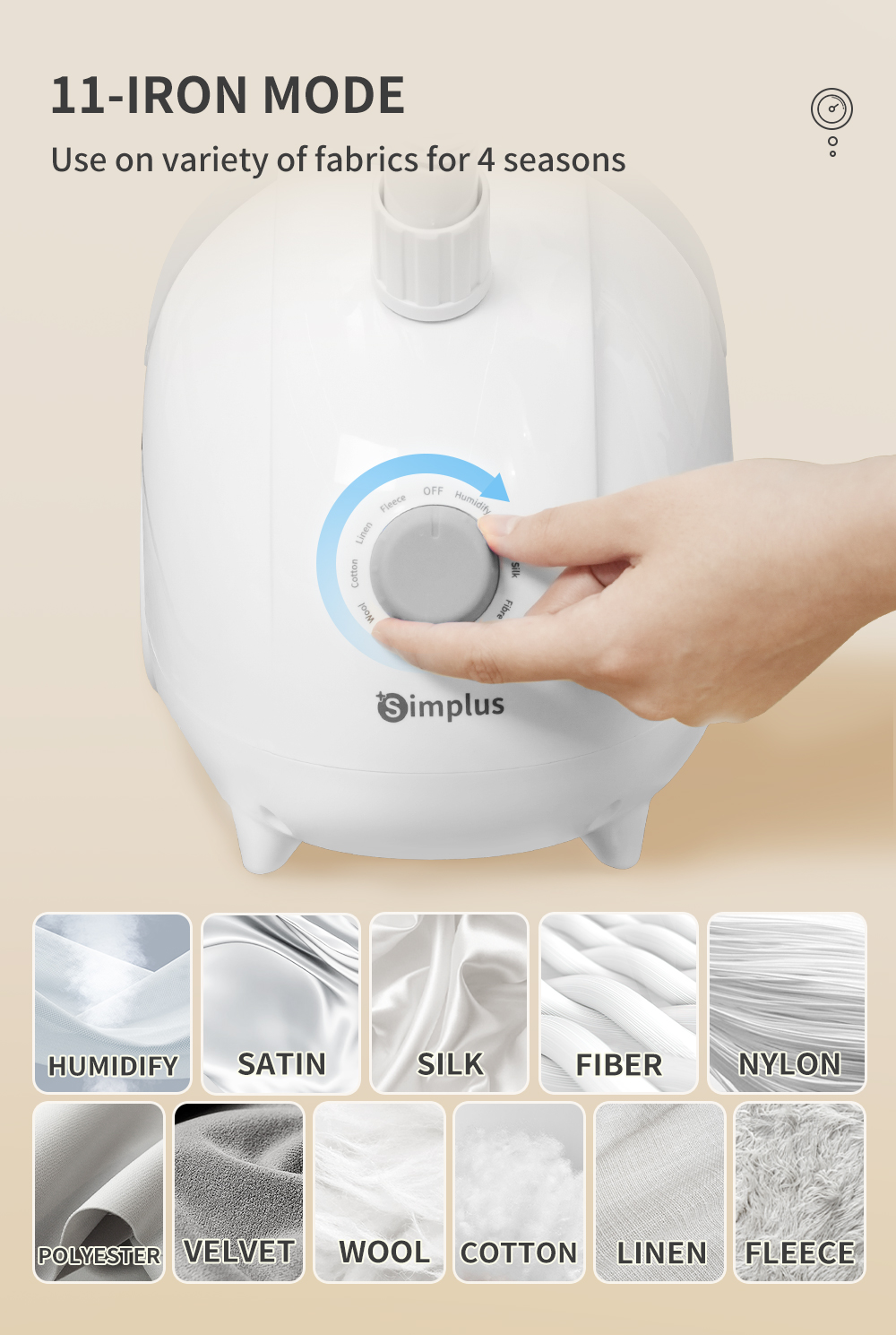 Simplus Garment Steamer Household Vertical Steamer for Clothes 2 in 1 ...