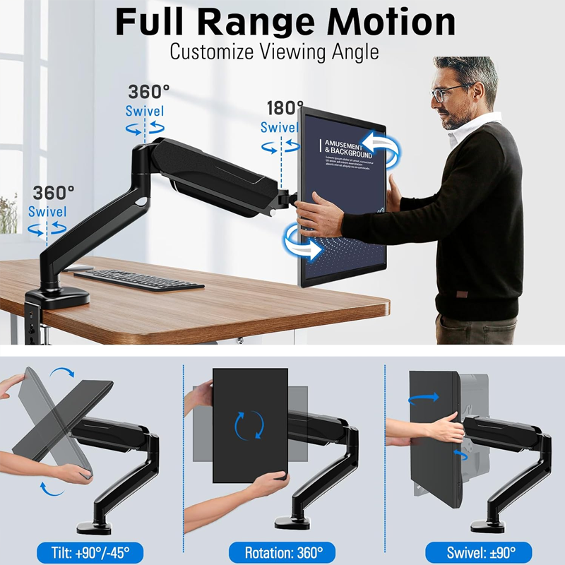 EXPOSE Monitor stand dual monitor mount for desk monitor riser portable ...