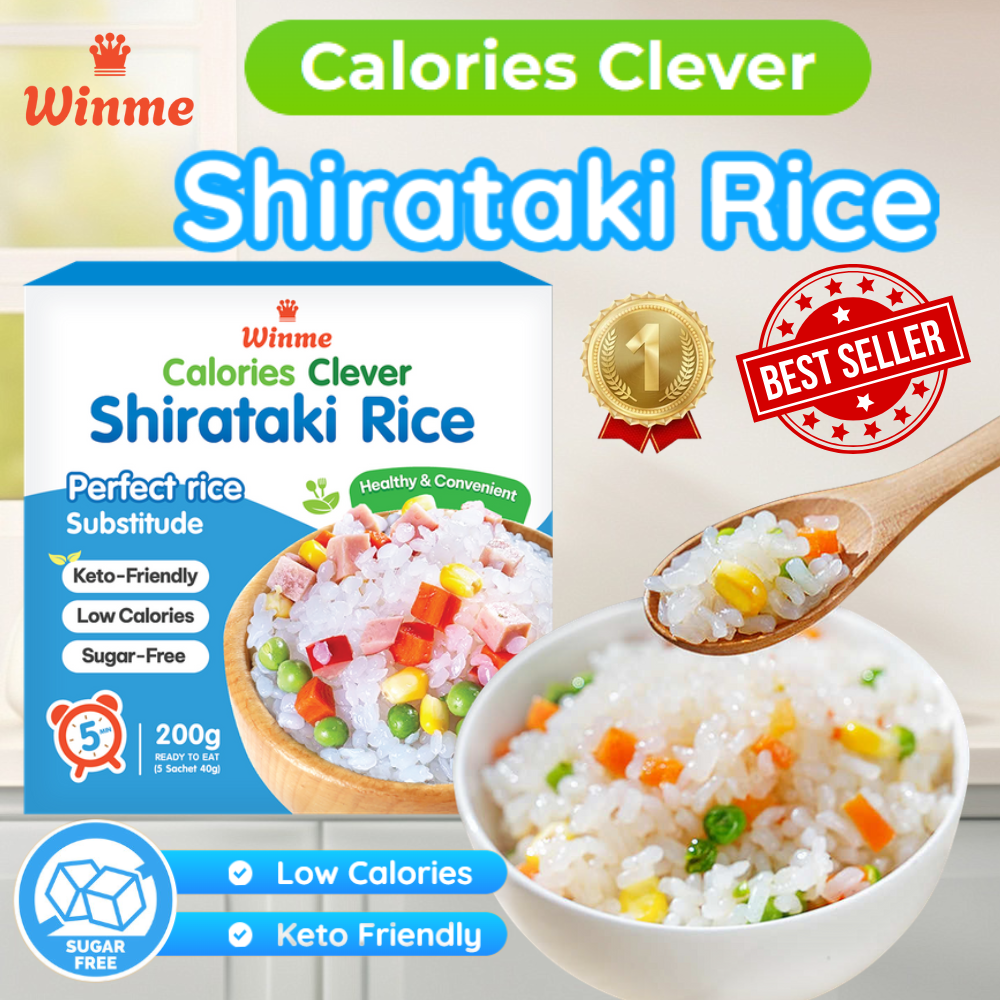 Winme Shirataki Rice Organic Low Carb Low Fat Healthy Konjac Rice Sugar ...