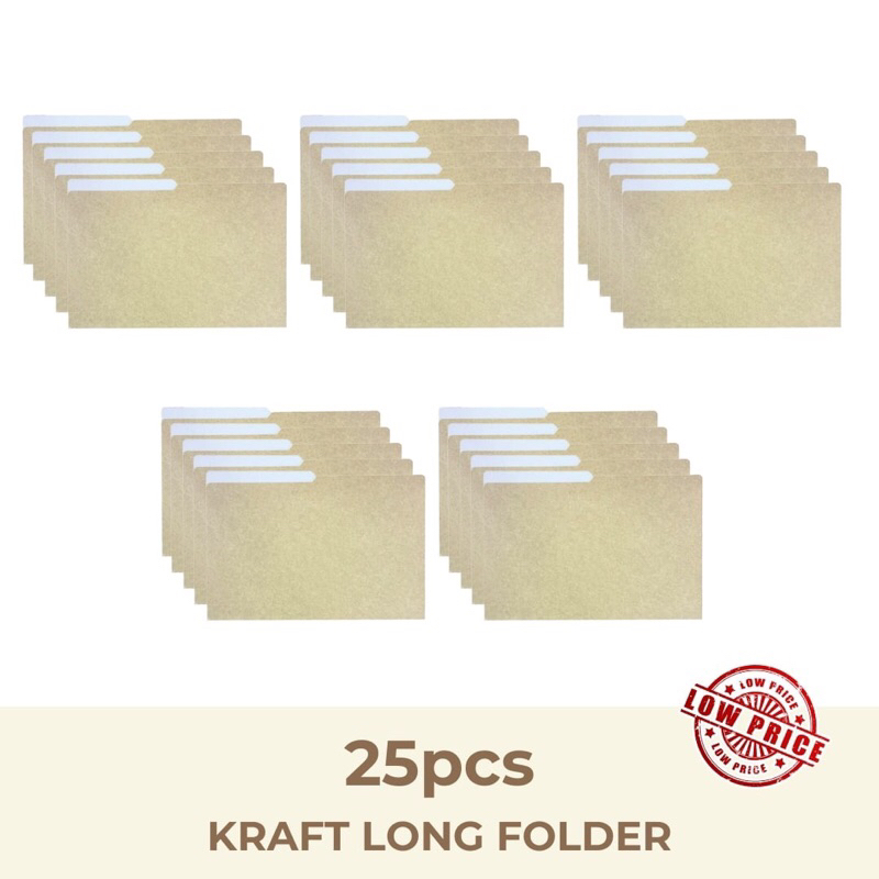 Kraft Folder Organizer File Holder Pre-Punched Binding Folder All Kraft ...