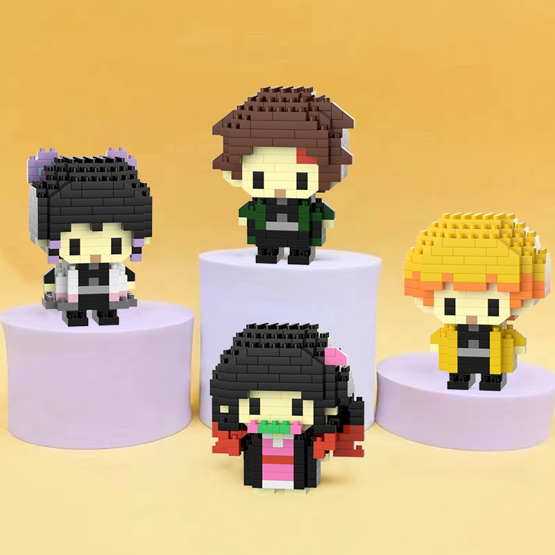 【DUZ】Demon Slayer Building Blocks Small Particles Cartoon Anime ...
