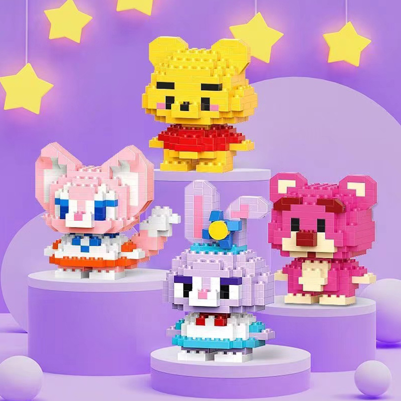 【DUZ】Mini Building Block Assembled Small Sanrio Particles Toys For Kid ...