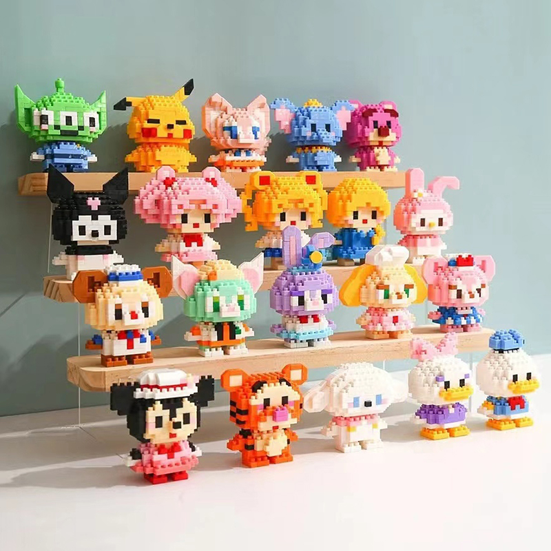 【DUZ】Mini Building Block Assembled Small Sanrio Particles Toys For Kid ...