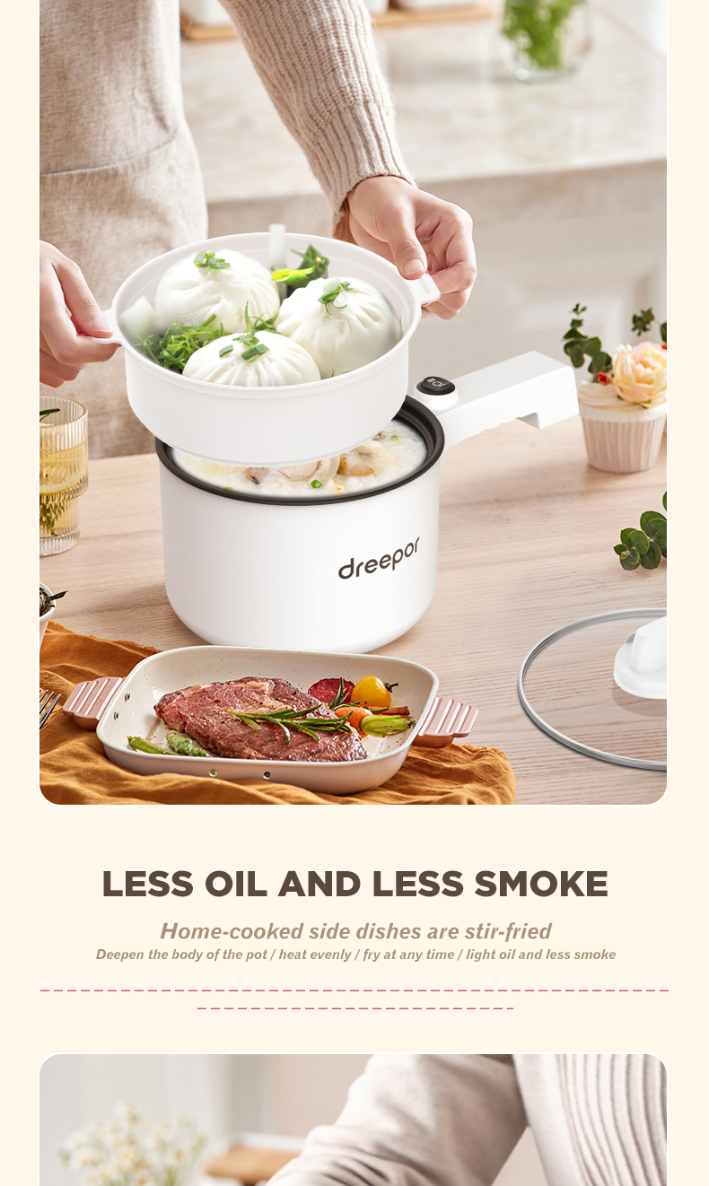 Dreepor Multifunctional Electric Cooker Cooking Pot Household mini Rice ...