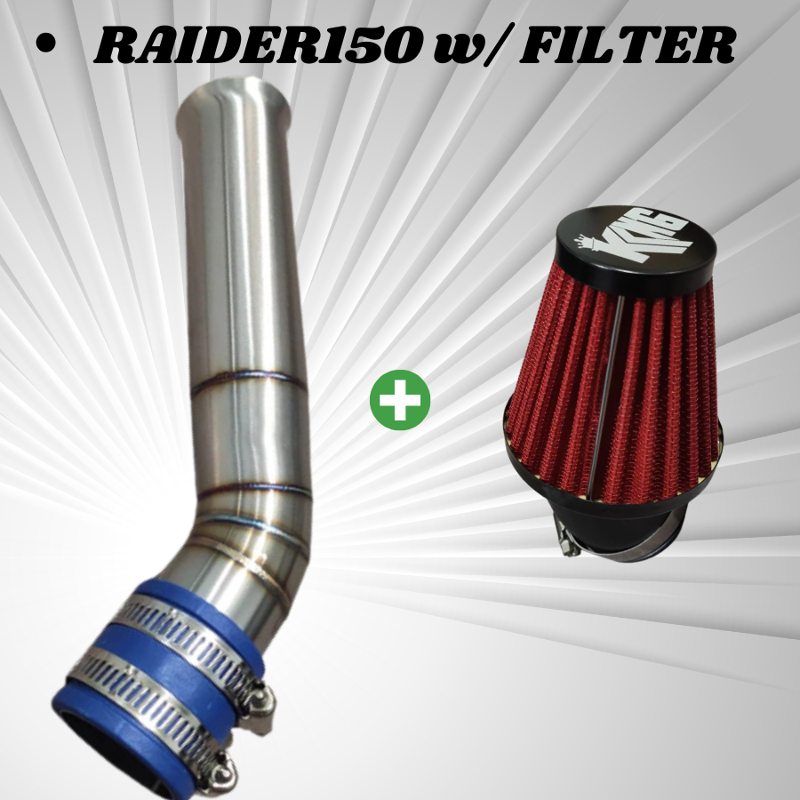 King Drag Stainless Ram Air Wave 125 Long Xrm Sniper Fi-Carb Aerox Click V1-V2-V3 PCX 150-160 ...