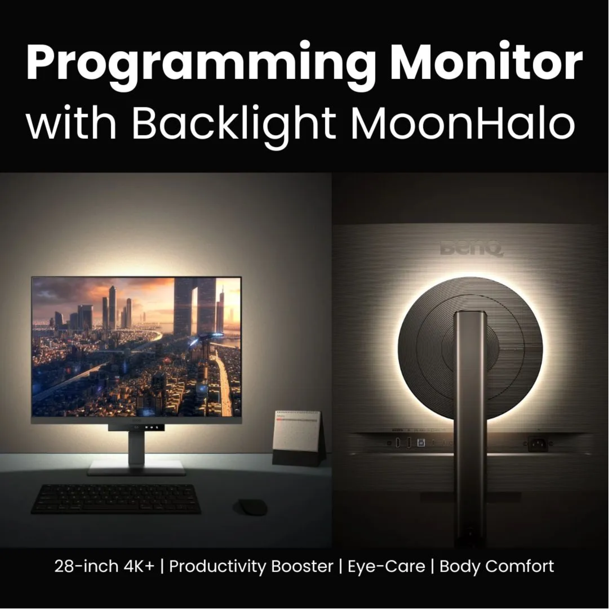 BenQ RD280UA Programming Monitor｜28” 4K+｜Coding Modes｜Ergo Arm｜Nano ...