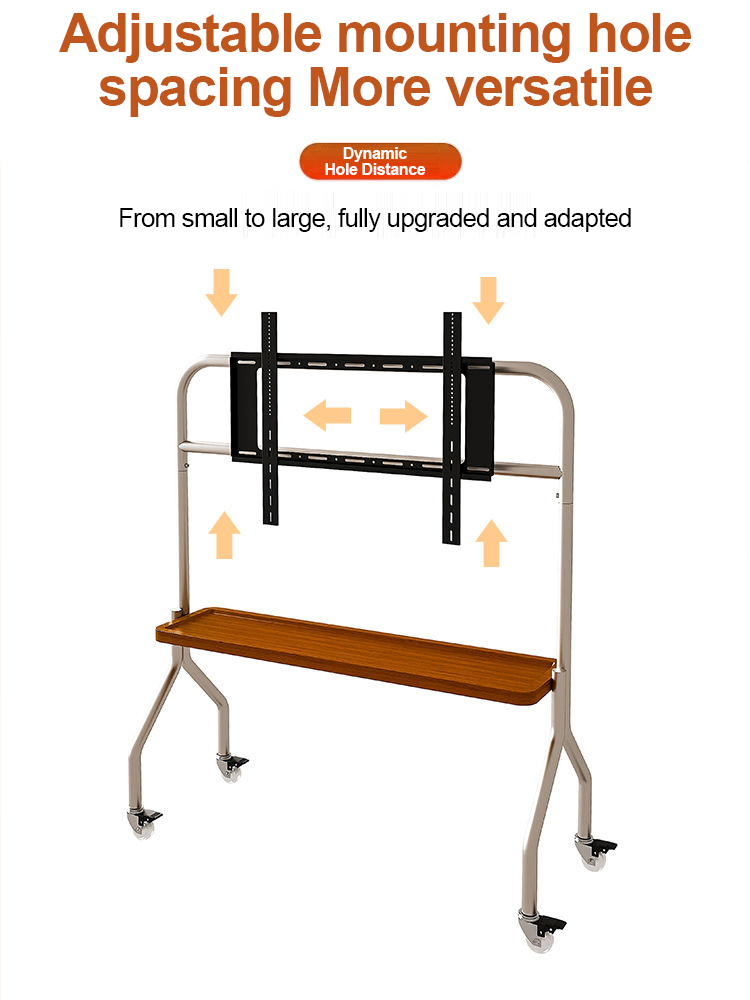 Removable vertical TV stand Floor stainless steel TV bracket wall ...