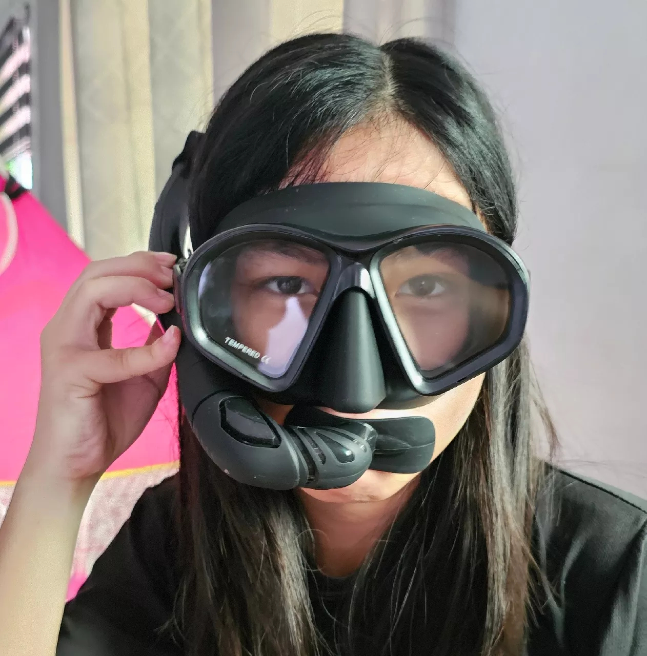 COD Wet Gopro Mount Low Volume Tempered Glass Freedive Mask J-type ...