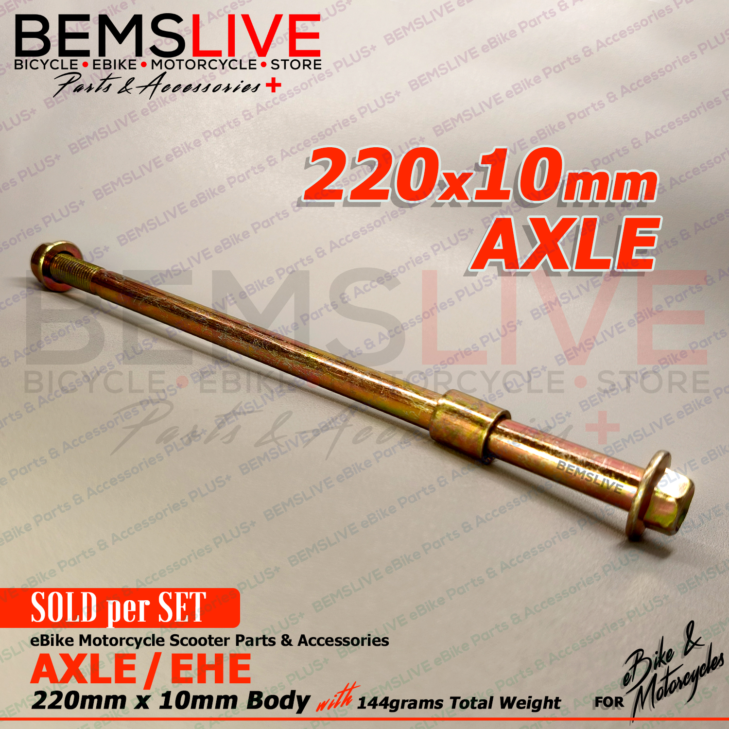10mm Diameter Axle Shaft Ehe (2 Choices) 203x10mm / 220x10mm for eBike ...