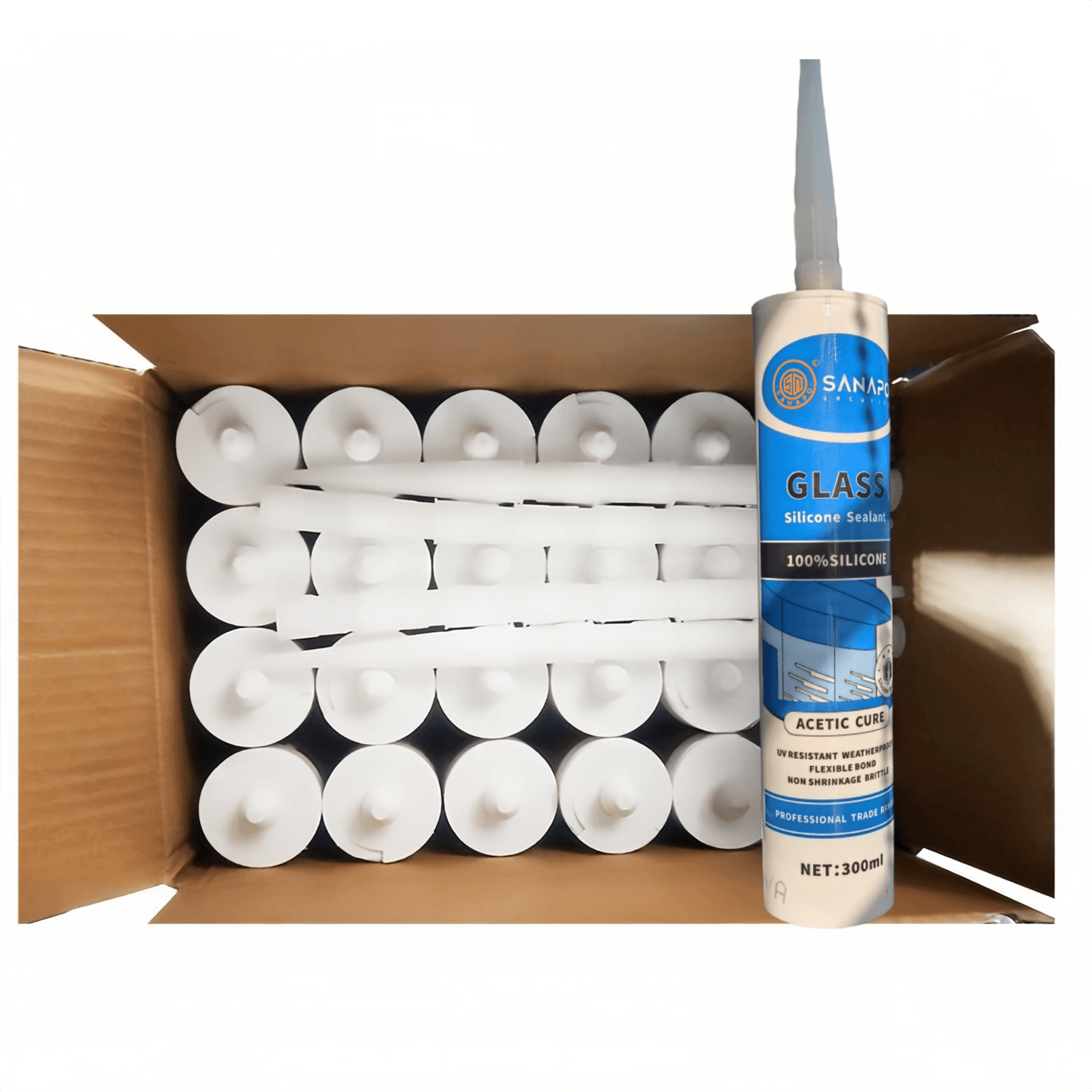 300ml Silicone Sealant,100%Silicone Sealant,Shrink & Crack Resistant ...