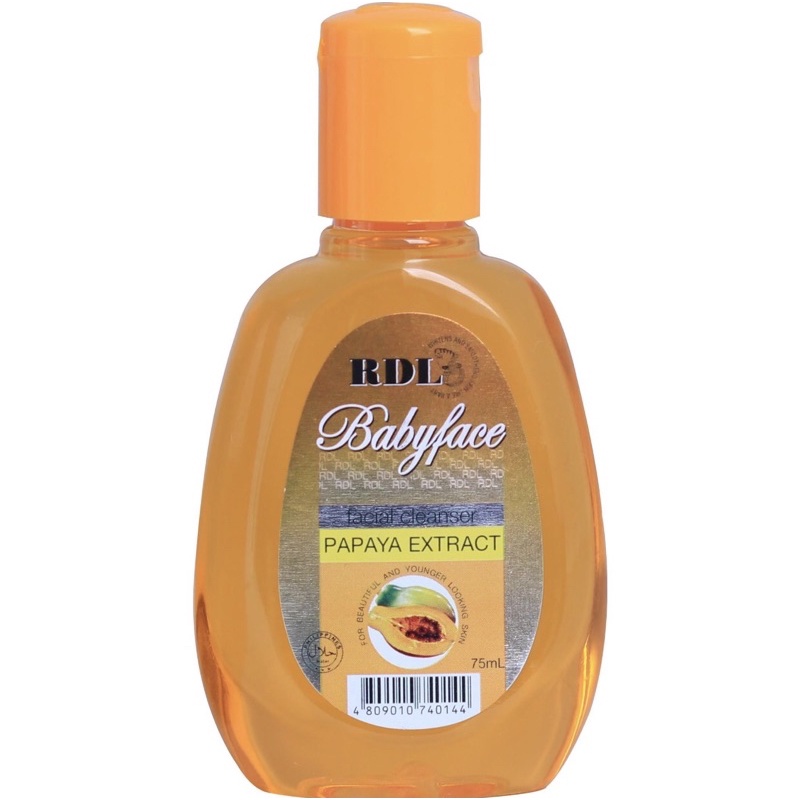 RDL Baby Face Cleanser Papaya Extract 75ml, 150ml, 250ml For Bright ...