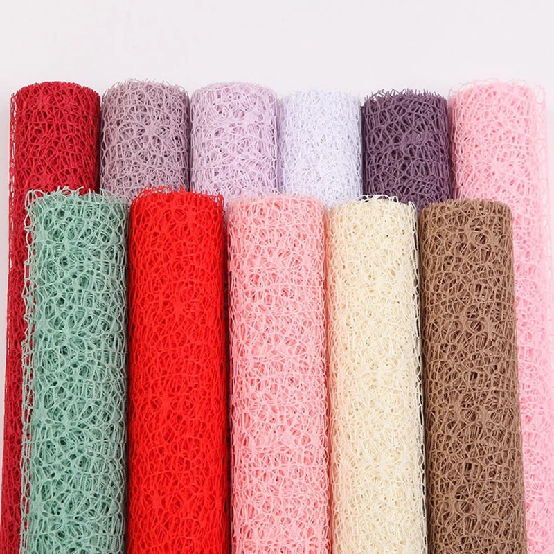 Floral Packaging Gauze Mesh Wrapping Paper Mother's Day Flowers Bouquet ...