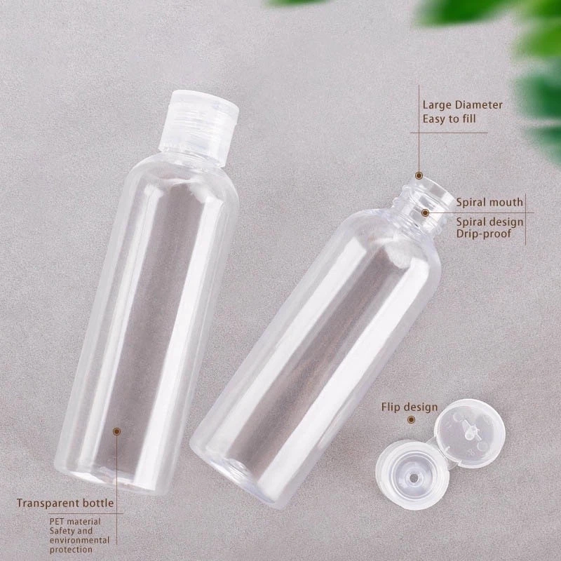 Plastic Flip Cap Bottles Empty Vail for Travel Container Cosmetics ...